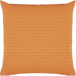 Dekokissen Pad "Lamonte", orange, unifarben, B:60cm L:60cm, Baumwolle, Dekokissen_Sitzkissen_Kissenh&uuml;llen, Kissenh&uuml;lle ohne F&uuml;llung, Uni Farben, 1 St&uuml;ck, verschiedene Gr&ouml;&szlig;en