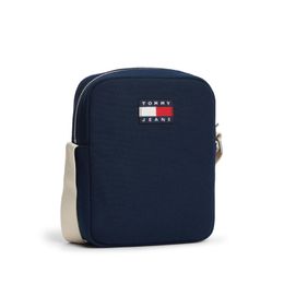 Umh&auml;ngetasche Tommy Jeans "TJM BOLD VARSITY REPORTER", Damen, Gr. B/H/T: 16,5cm x 21cm x 6cm, nachtblau, Polyester, Taschen Umh&auml;ngetasche, Unisex Schultertasche, Mini-Bag, Cross-Body Bag mit Logoschriftzug
