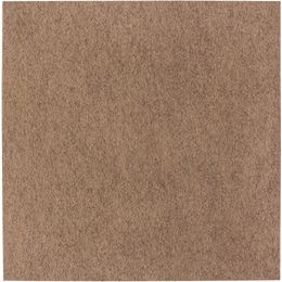 Teppichfliese ANDIAMO "Abbo, selbstklebend, Gesamth&ouml;he 4 mm", beige, B:40cm L:40cm, Obermaterial: 100% Polypropylen, Teppiche, Bodenschutz, quadaratisch 40x40 cm, 25er Set, 50er Set, 100er Set