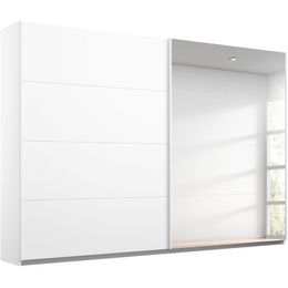 Schwebet&uuml;renschrank Rauch "Kleiderschrank Schrank Ankleide Garderobe Schlafzimmerschrank MEMPHIS", wei&szlig;, B:270cm H:210cm T:62cm, Holzwerkstoff, Schr&auml;nke, Schwebet&uuml;renschrank, mit Spiegel und Metallgriffleisten in Wei&szlig; MADE IN GERMANY