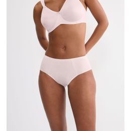Slip Triumph "Essential Minimizer T Hipster X", Damen, Gr. 46, tender pink, Microtouch, Obermaterial: 78% Polyamid, 22% Elasthan, Unterhosen Slip, schimmerndes Jacquardmuster