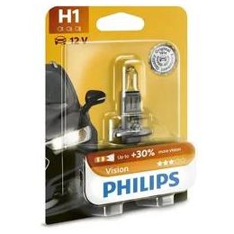 Philips H1 Vision 55W (1 Stk.) 12258PRB1 Gl&uuml;hlampe, Fernscheinwerfer,Gl&uuml;hlampe, Hauptscheinwerfer,Gl&uuml;hlampe, Nebelscheinwerfer,Gl&uuml;hlampe, Abbiegeschei