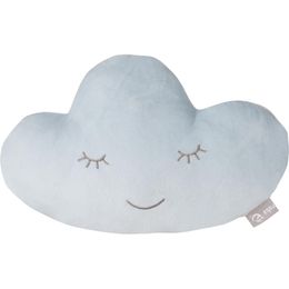 Babykissen Roba "Lil Cuties, Wolke", Kinder, Gr. 1 Stk., wei&szlig; (sky, hellblau, bestickt), Polyester, bestickt, Dekokissen_Sitzkissen_Kissenh&uuml;llen