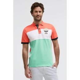 Poloshirt Gaastra, Herren, Gr. L, coral bay, Piqu&eacute;, Material: 100% Baumwolle, regular fit normal, hoch geschlossener Ausschnitt, eingesetzt B&uuml;ndchen, Shirts, aus Baumwolle