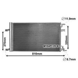Van Wezel Kondensator, Klimaanlage 37005499 mit Halter f&uuml;r OPEL 39010914 1850135-13267649 1850220
