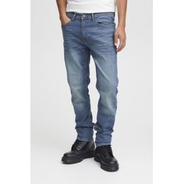 Slim-fit-Jeans Blend "BHJet", Herren, Gr. 30, L&auml;nge 34, denim middle blau, Jeans, 98% Baumwolle, 2% Elasthan, unifarben, slim fit normal, Jeans Slim-fit-Jeans, Jeanshose mit normalem Bund und enger werdendem Bein - Jet Fit
