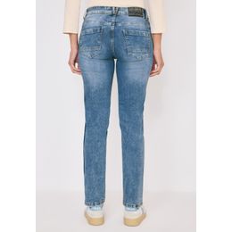 Slim-fit-Jeans Cecil, Damen, Gr. 32, L&auml;nge 30, authentic used wash, Jeans, 69% Baumwolle, 29% Polyester, 2% Elasthan, unifarben, kn&ouml;chellang, Jeans Slim-fit-Jeans, 5-Pocket-Style
