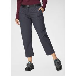 Trekkinghose Maier Sports "7/8 LULA", Damen, Gr. 58, N-Gr, blau (marine), Obermaterial: 90% Polyamid, 10% Elasthan, 7/8-L&auml;nge, Hosen Trekkinghose, 4-Wege-Stretch, auch in gro&szlig;en Gr&ouml;&szlig;en erh&auml;ltlich