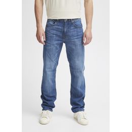 Relaxhose Blend "BHRock", Herren, Gr. 40, L&auml;nge 34, middle blau, Jeans, 98% Baumwolle, 2% Elasthan, unifarben, regular fit normal, Hosen Relaxhose, Jeanshose mit normalem Bund und geradem Bein - Rock Fit