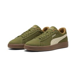 Sneaker Puma "Smash 3.0 Etiqueta Sneakers Erwachsene", Herren, Gr. 36, olive gr&uuml;n toasted almond beige, Obermaterial: Textil. Futter: Textil. Innensohle: Textil. Laufsohle: Gummi, Schuhe Sneaker