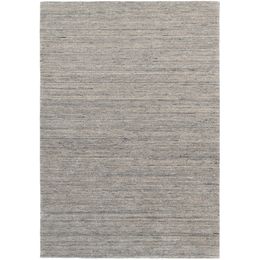Wollteppich OCI DIE TEPPICHMARKE "SAMBIA", grau (grau, mix), B:200cm H:16mm L:250cm, Schurwolle, Teppiche, reine Wolle, Handloom, hochwertig verarbeitet, nat&uuml;rlich warm