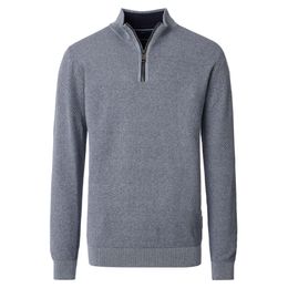 Troyer Casamoda "Casamoda Stricktroyer uni", Herren, Gr. 4XL, blau (hellblau), 100% Baumwolle, Pullover Troyer