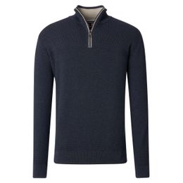 Troyer Casamoda "Casamoda Stricktroyer uni", Herren, Gr. 4XL, blau (dunkelblau), 100% Baumwolle, Pullover Troyer