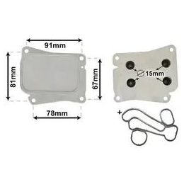 Van Wezel &Ouml;lk&uuml;hler, Motor&ouml;l 30003559 ohne &Ouml;lfiltergeh&auml;use f&uuml;r MERCEDES-BENZ A271-188-0401 2711880401 A2711880401
