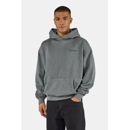 Kapuzensweatshirt Pegador "Logo Oversized Hoodie", Herren, Gr. L, vintage grau grau, Sweatware, Obermaterial: 80% Baumwolle, 20% Polyester, unifarben, oversize normal, Rundhals, Rippb&uuml;ndchen, Sweatshirts, Baumwollmischung, oversize