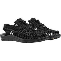 Sandale Keen "UNEEK", Herren, Gr. 45, schwarz, Synthetik, Schuhe Sandale