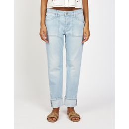 Boyfriend-Jeans Gang "94NICA WORKER", Damen, Gr. 31, N-Gr, bright sky blau, Denim/Jeans, Obermaterial: 98% Baumwolle, 2% Elasthan, regular fit kn&ouml;chelfrei, Jeans, cooler, androgyner Look
