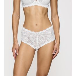 Slip Triumph "Amourette Maxi", Damen, Gr. 38, wei&szlig;, Microfaser, Obermaterial: 83% Polyamid, 17% Elasthan, Unterhosen Slip, Stretch-Spitze