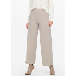 Jacqueline de Yong Schlupfhose JDY "JDYLOUISVILLE CATIA WIDE PANT JRS NOOS", Damen, Gr. XS (34), L&auml;nge 32, grau (chateau gray), Jersey, Obermaterial: 95% Polyester, 5% Elasthan, unifarben, relaxed fit lang, Hosen Schlupfhose, Materialmix
