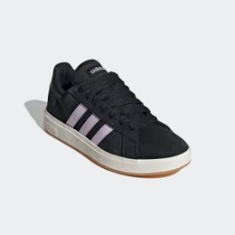 Sneaker adidas Sportswear "GRAND COURT BASE 00S", Damen, Gr. 38,5, cschwarz, icelav, owei&szlig;, Leder, Synthetik, Schuhe Sneaker, Design auf den Spuren des adidas Campus 00