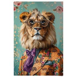 Poster Reinders "Dandy Lion Portrait", bunt (farbe bild(er): mehrfarbig), B:61cm H:91,5cm T:0,1cm, Bilder, Poster, Wohnzimmer - Mehrfarbig - 150 gr. Papier - Humor - 61x91,5 cm