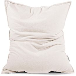 Sitzsack MAGMA HEIMTEX "BigBag WOOLLY", beige (natur), B:155cm H:20cm, Bezug: 100% Polyester, Sitzs&auml;cke, Sitzsack