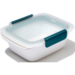 Lunchbox OXO GOOD GRIPS "Prep and Go", transparent, B:15,9cm H:7,6cm, Lebensmittelaufbewahrungsbeh&auml;lter, Lunchbox, 800 ml