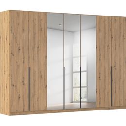Dreht&uuml;renschrank OTTO HOME "Kleiderschrank Schrank Garderobe AGORDO mit Dekor- oder Hochglanzfront", braun (eiche artisan), B:315cm H:229cm T:54cm, Holzwerkstoff, Schr&auml;nke, Dreht&uuml;renschrank, durchdachte Innenausstattung, in 8 Breiten und 2 H&ouml;hen MADE IN GERMANY, Topseller