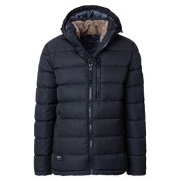 Steppjacke Casamoda "Casamoda Steppjacke mit Kapuze uni", Herren, Gr. XL, mittelblau, 100% Polyester, Jacken Steppjacke