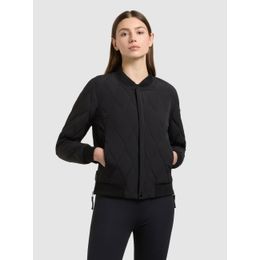 Steppjacke Khujo "FEEN2", Damen, Gr. L, schwarz, Web, 84% Nylon, 16% Polyurethan, unifarben, regular fit, eingesetzt Rippb&uuml;ndchen, Jacken Steppjacke