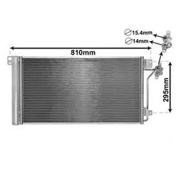 Van Wezel Kondensator, Klimaanlage 58005236 f&uuml;r VW 7H0820411E 7H0820411B 7H0820411C