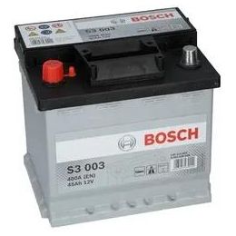 Bosch Starterbatterie S3 12 V, 45 Ah, 400 A 0 092 S30 030 12V 45Ah 400A f&uuml;r VW PEUGEOT SEAT FIAT CITRO&Euml;N CHEVROLET 93179245 5600X4 72002401