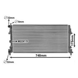 Van Wezel K&uuml;hler, Motork&uuml;hlung 49002037 mit Zubeh&ouml;r f&uuml;r SKODA VW SEAT AUDI 6R0121253N 6R0121253A 6R0121253L