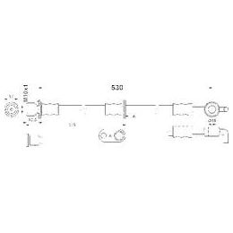 ATE Bremsschlauch 24.5277-0531.3 vorne links f&uuml;r TOYOTA 90947-02D77