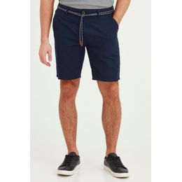 Leinenhose Blend "BHMennok", Damen, Gr. XL, US-Gr&ouml;&szlig;en, blau (navy), 55% Leinen, 45% Baumwolle, unifarben, regular fit lang, Hosen, Leinenmix-Shorts mit Stoff G&uuml;rtel
