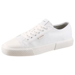 Sneaker Calvin Klein "VULC LACEUP CV", Herren, Gr. 42, wei&szlig;, Baumwolle, unifarben, Basic, Schuhe Sneaker, Freizeitschuh, Halbschuh, Schn&uuml;rer mit CK-Emblem