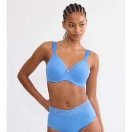 B&uuml;gel-BH Triumph "True Shape Sensation T W01", Damen, Gr. 80, Cup D, ciel, Jersey, Obermaterial: 72% Polyamid, 28% Elasthan, BHs B&uuml;gel-BH, verkleinert die Brust optisch um eine Cup-Gr&ouml;&szlig;e