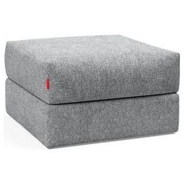 Stauraumhocker INNOVATION LIVING TM "CORNILA", grau (granite 565 twist), B:75cm H:45cm T:75cm, 100% Polyester, Hocker, Hocker mit Stauraum, Fu&szlig;ablage, zus&auml;tzlicher Sitzplatz