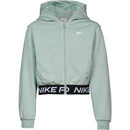 Nike PRO DRI-FIT Trainingsjacke M&auml;dchen - Gr&ouml;&szlig;e 128/134 - gr&uuml;n