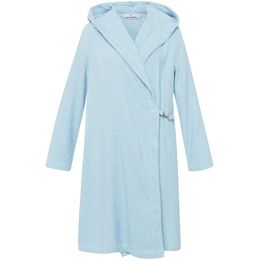 Peter Hahn - Bademantel, blau, Gr. 48 / XL - Baumwolle