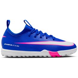 Nike JR ZOOM VAPOR 16 ACADEMY TF Fu&szlig;ballschuhe Kinder - Gr&ouml;&szlig;e 34 - blau
