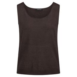 Peter Hahn - Stricktop, braun, Gr. 36 / S - Leinen