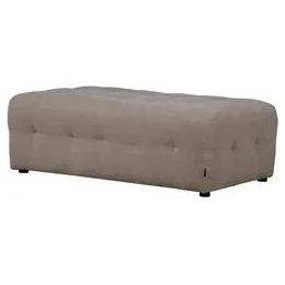 Polsterhocker Home Affaire "Nosia", grau (taupe), B:120cm H:47cm T:70cm, 100% Polyester, Hocker, Polsterhocker, passend zur Serie
