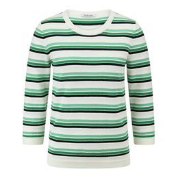 Peter Hahn - Rundhals-Pullover, gr&uuml;n, Gr. 36 / S - Baumwolle