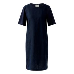 Oui - Kleid, blau, Gr. 46 / L - Leinen