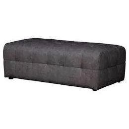 Polsterhocker Home Affaire "Nosia", schwarz, B:120cm H:47cm T:70cm, 100% Polyester, Hocker, Polsterhocker, passend zur Serie