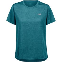 New Balance Athletics T-Shirt Funktionsshirt Damen - Gr&ouml;&szlig;e XS - blau