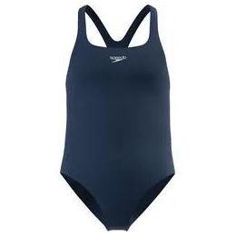 Badeanzug Speedo "Badeanzug Stanny Speedo f&uuml;r M&auml;dchen", M&auml;dchen, Gr. 176 (170), N-Gr, blau (marine), Obermaterial: 100% Polyester. Futter: 100% Polyester, Badeanz&uuml;ge Badeanzug, f&uuml;r Kinder und Jugendliche, Medalist-Schnitt, elastisches Material