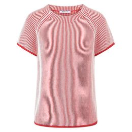 Peter Hahn - Rundhals-Pullover, rot, Gr. 40 / M - Baumwolle