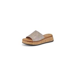 Gabor - Plateau-Pantolette, gold, Gr. 41 - Leder
